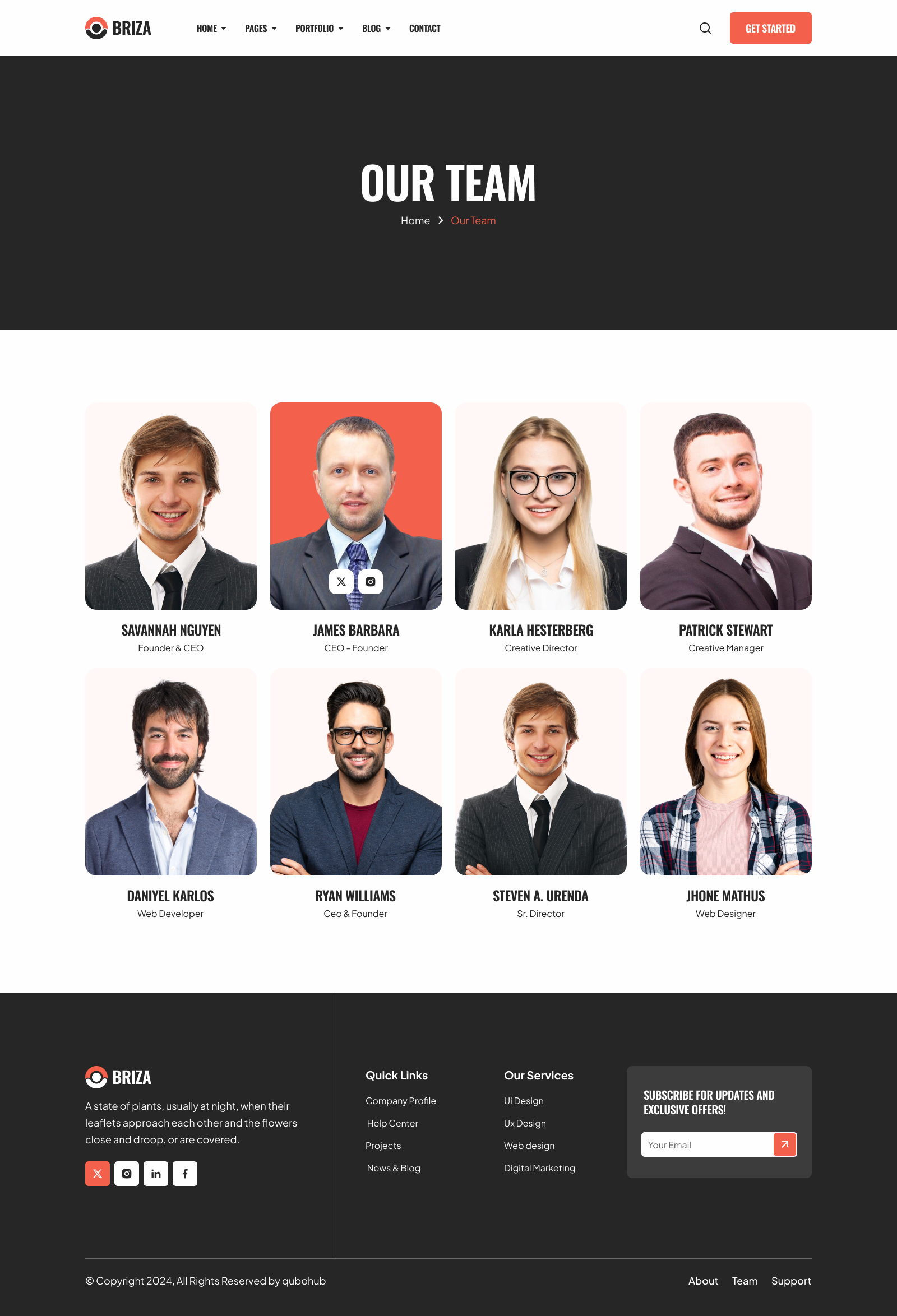 Briza - Creative & Digital Agency Figma Template by qubohub | ThemeForest